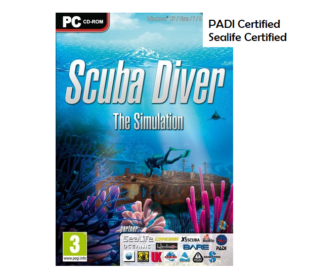 PC Scuba Diver Simulator Padi Sealife partners NEW Game Gift Idea Sea